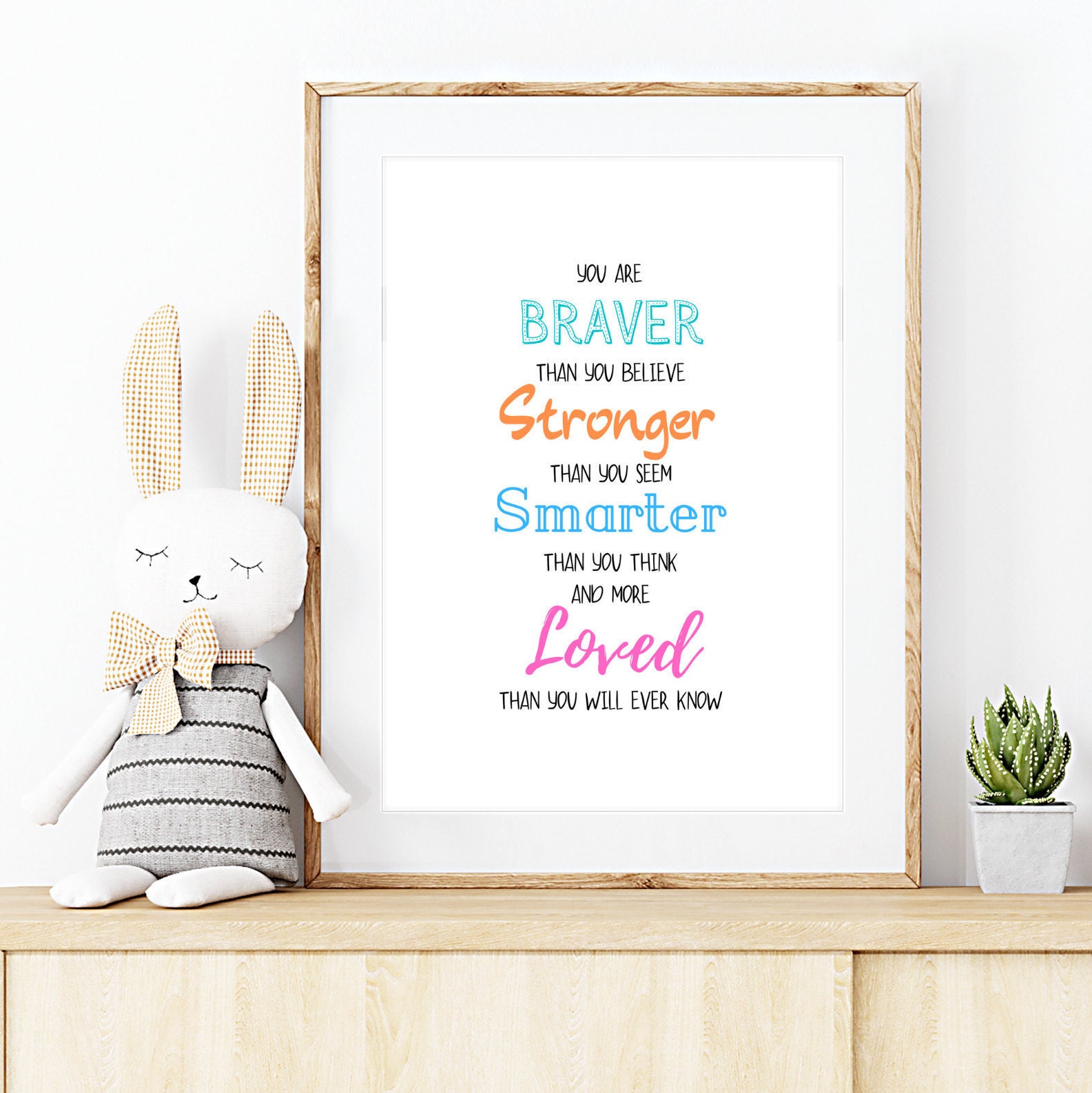 Winnie the Pooh Quote You Are Braver Than You Believe | Etsy