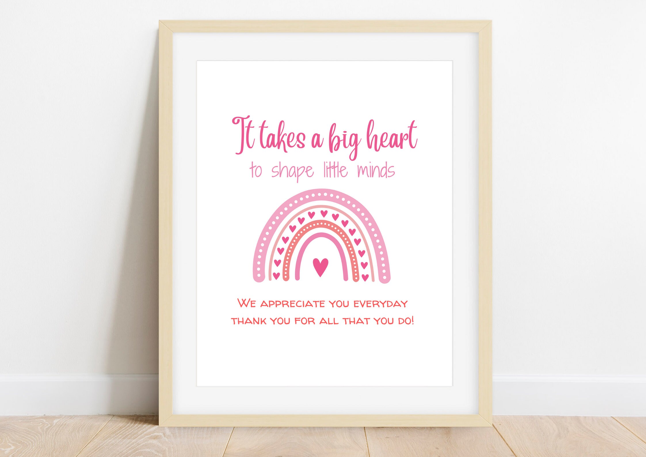 Teacher Appreciation Print, End of Year Teacher Gift, Thank You Teacher ...
