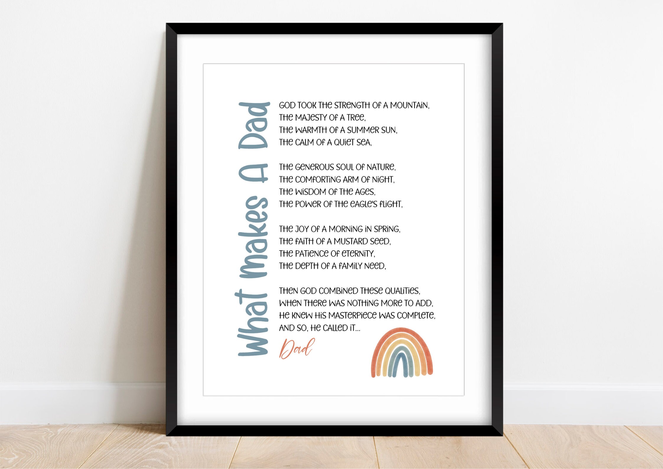 What Makes a Dad Poem, Father’s Day Gift, Gift for Dad, Poem for Dad ...