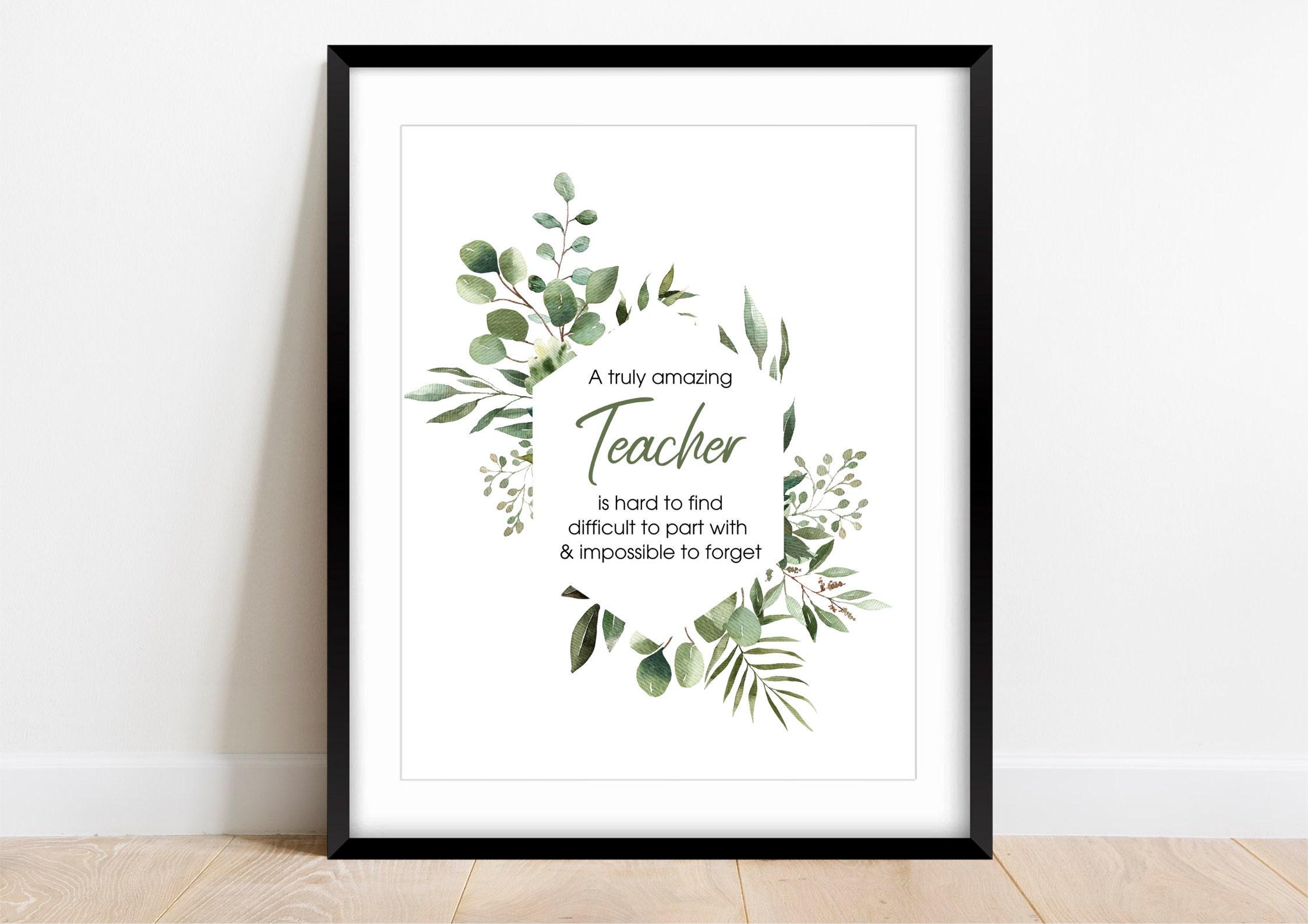 Teacher Appreciation Print, End of Year Teacher Gift, Thank You Teacher ...
