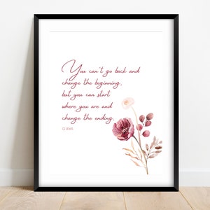CS Lewis Quote, Inspirational Wall Art, Motivational Poster ...