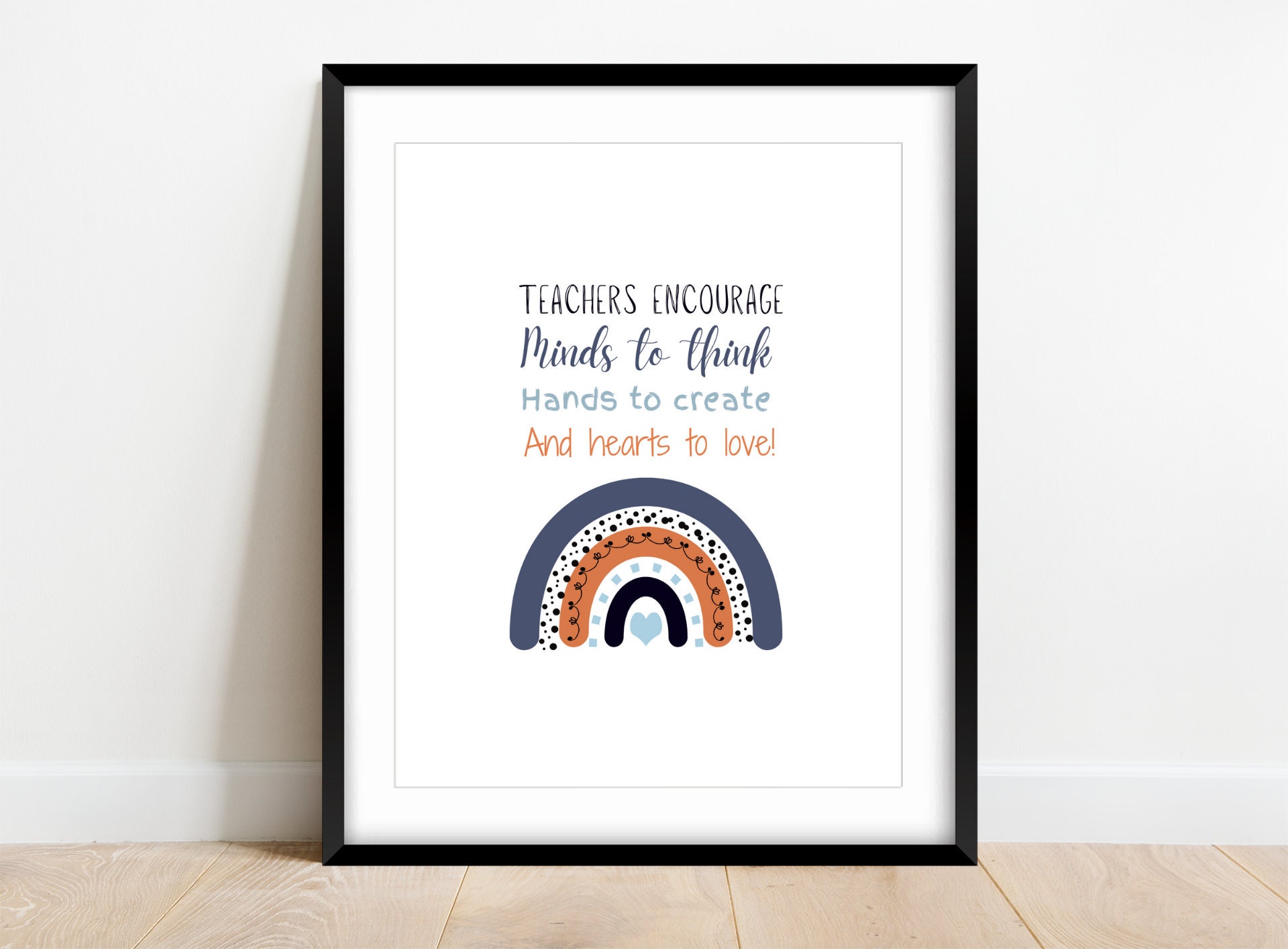 Teacher Appreciation Print End of Year Teacher Gift Thank - Etsy