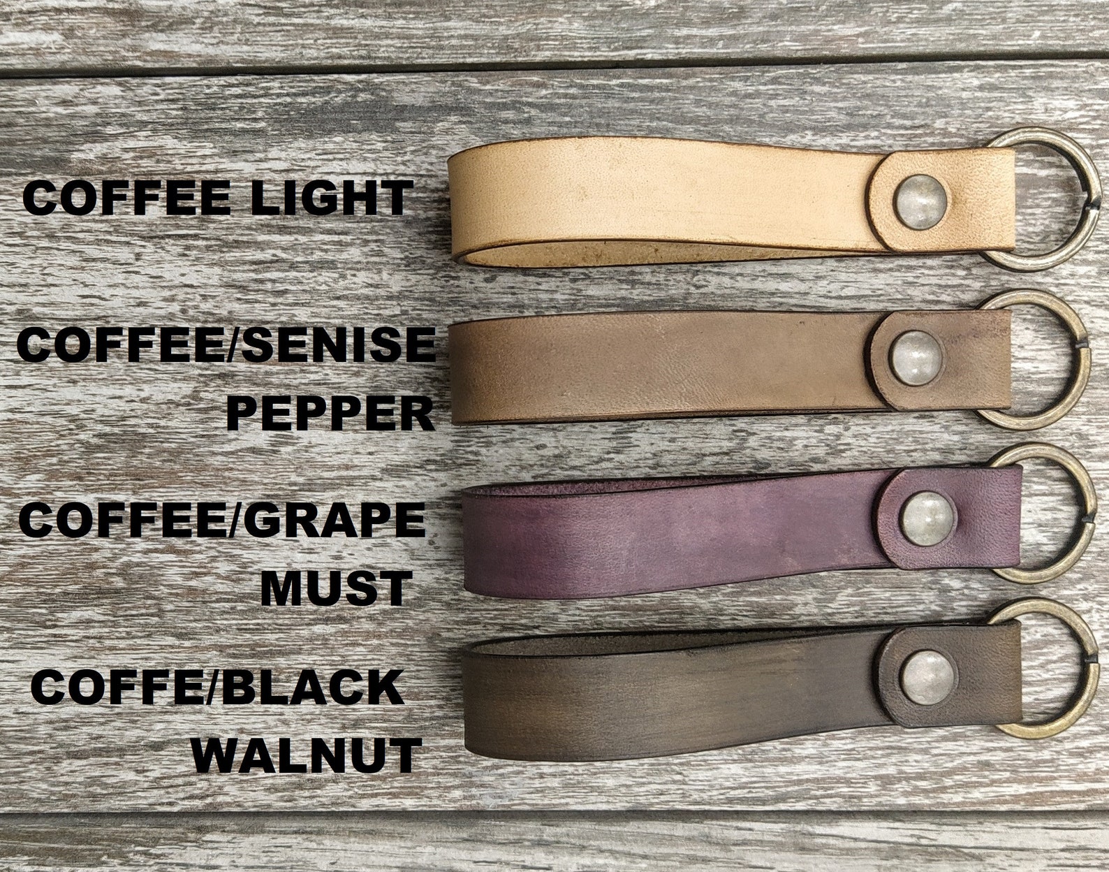 Custom Leather Keychain, Initial Name Engraving, Leather Keychain ...