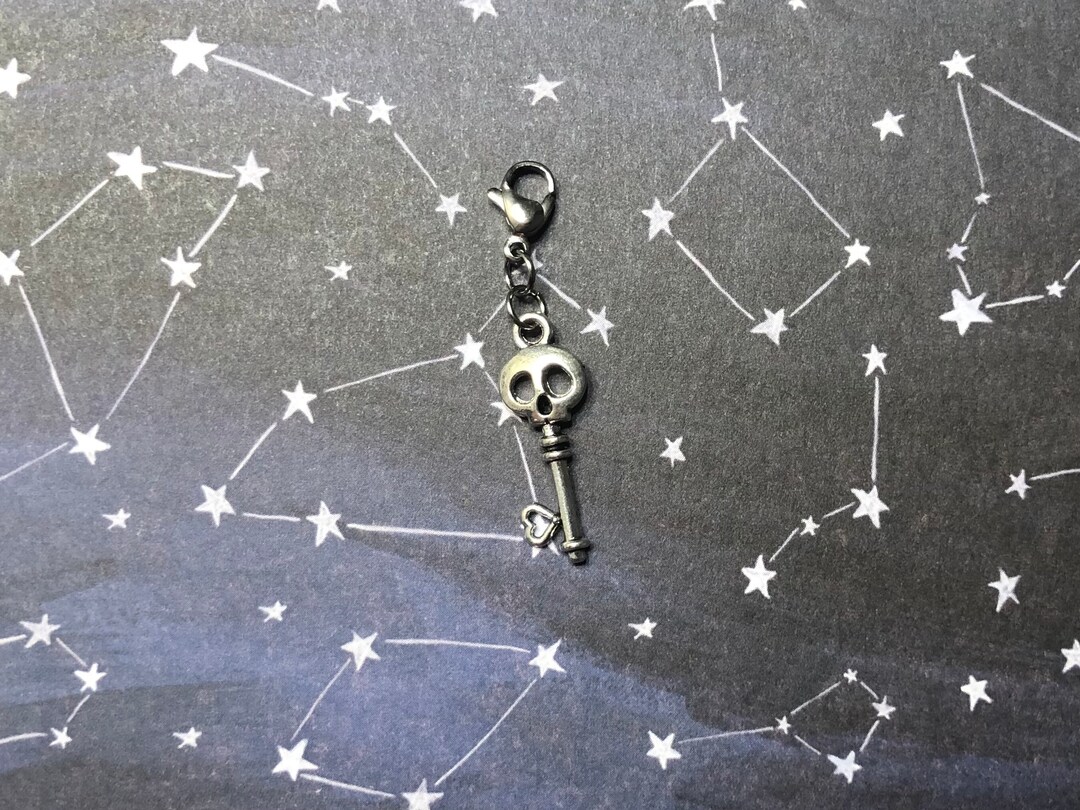 Skeleton Key Planner Charm Halloween Planner Charm Cute - Etsy
