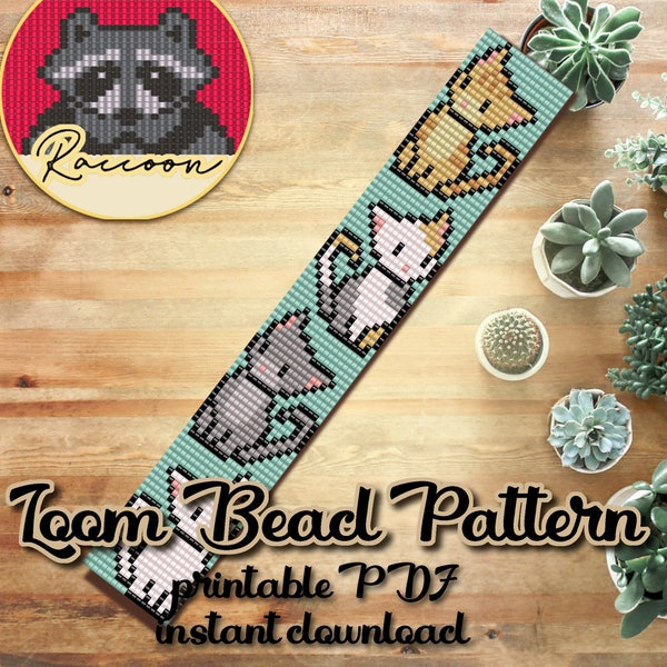 Loom Patterns Cats - Etsy