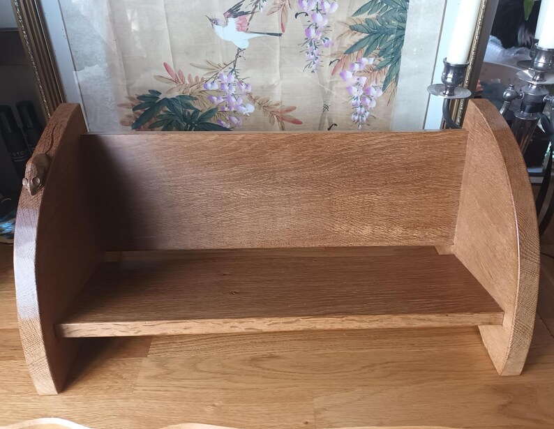 Vintage 'mouseman' Oak Small Bookcase Robert Thompson of Kilburn. C ...
