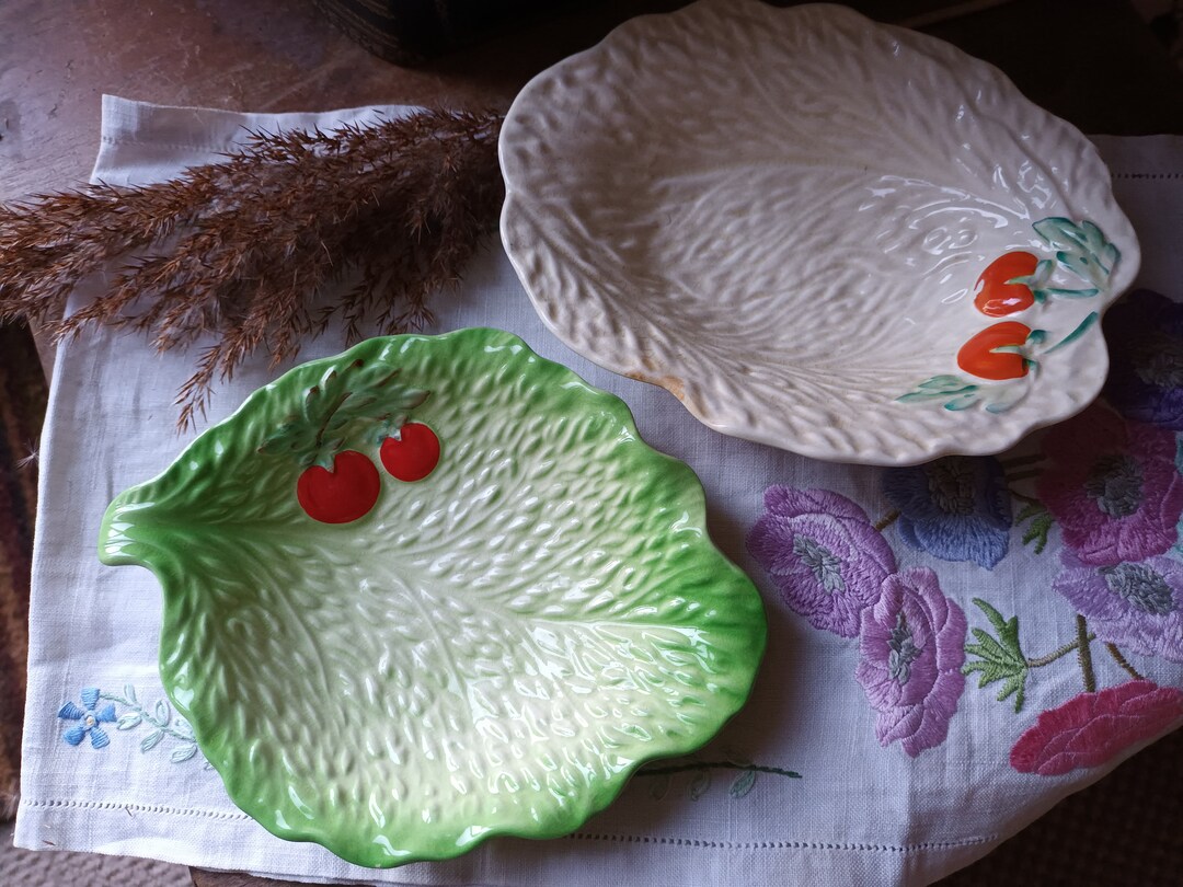 Vintage - A Pair of English Beswick Ware Pottery - Cottagecore - Green ...