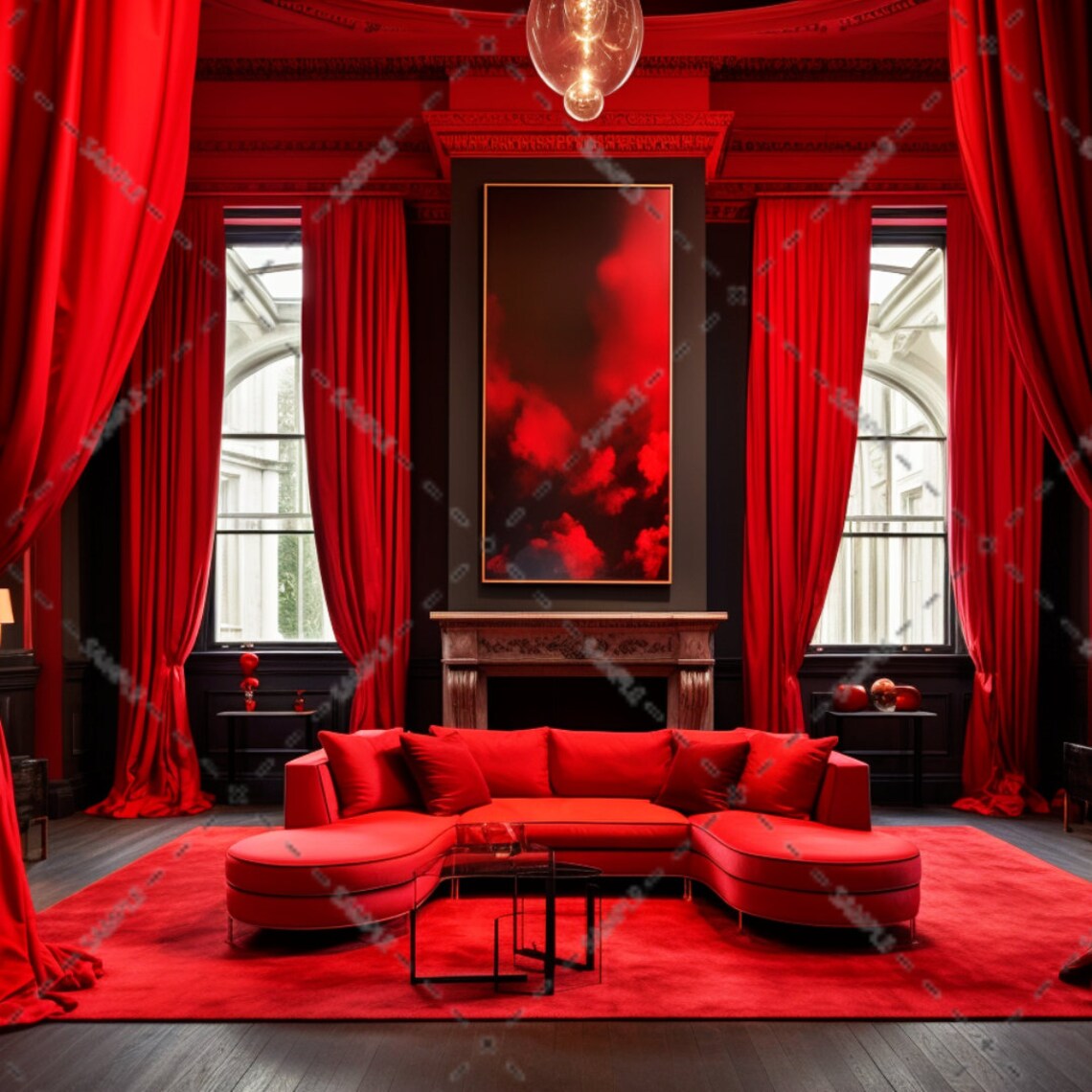 Royal Red Digital Background for Maternity Photoshoot Wedding - Etsy