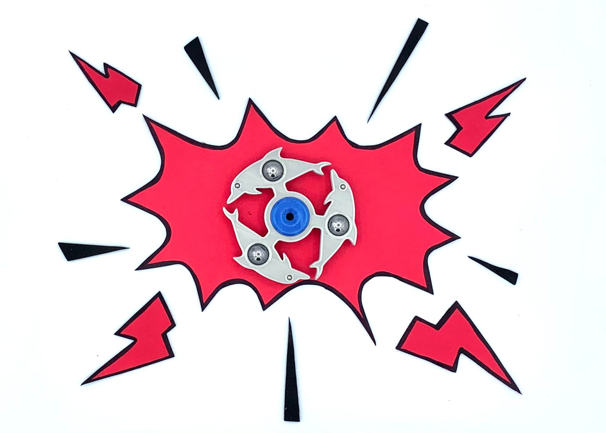 The Dolphin Fidget Spinner | Spinny Mcspinface - Etsy