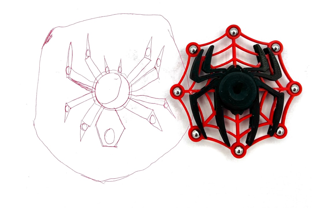 The "big Spider" Fidget Spinner | Spinny Mcspinface - Etsy