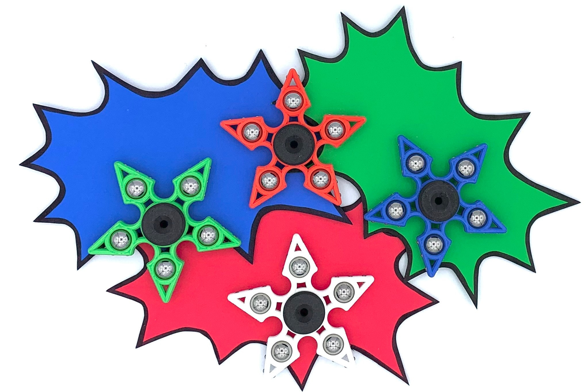 The Ninja Star Fidget Spinner Spinny McSpinFace | Etsy