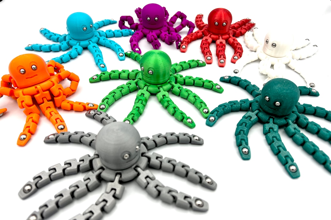 The Octopus Fidget Spinner | Spinny Mcspinface - Etsy