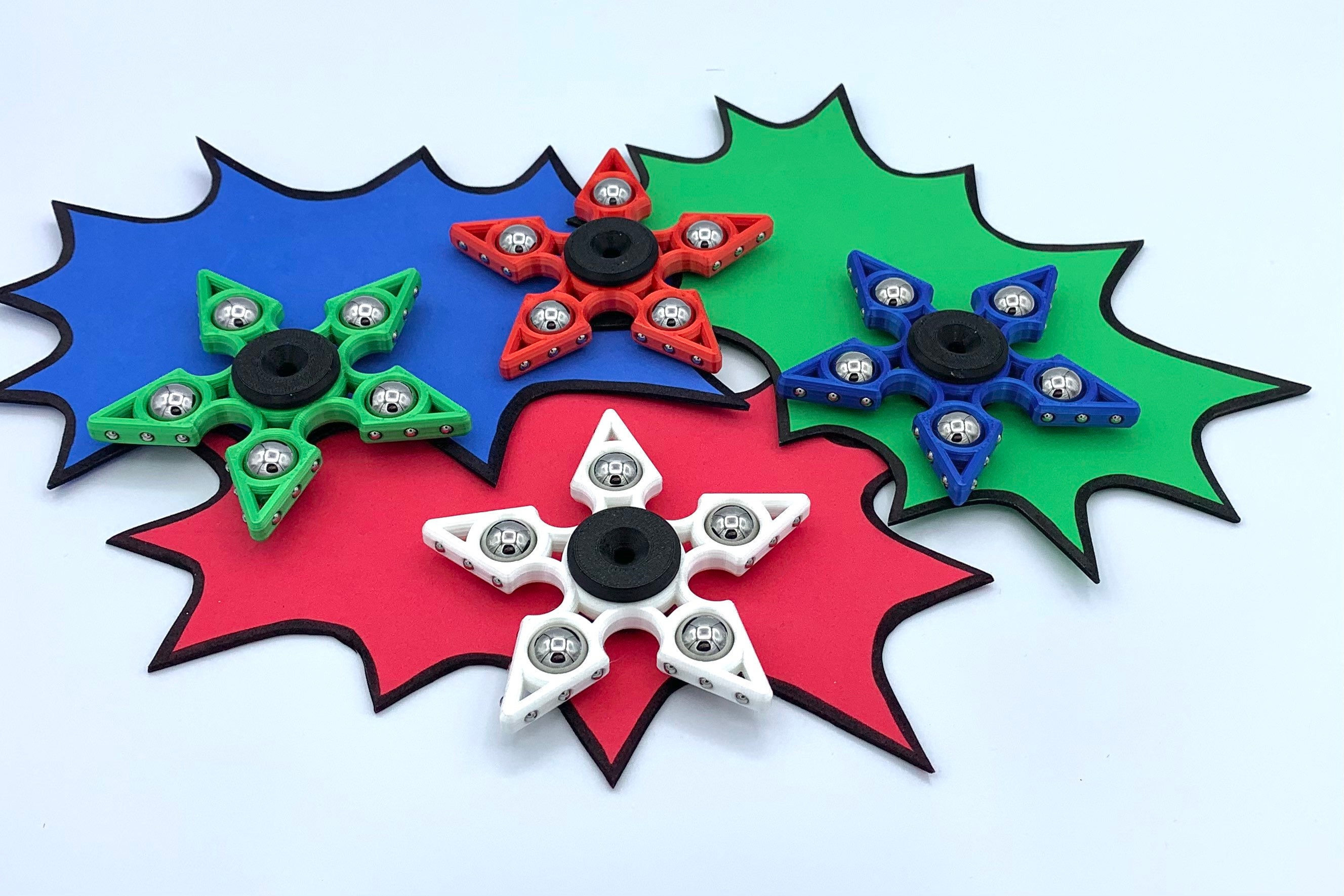 The Ninja Star Fidget Spinner Spinny McSpinFace | Etsy