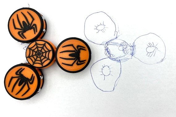 The three Spiders Fidget Spinner Spinny - Etsy Australia