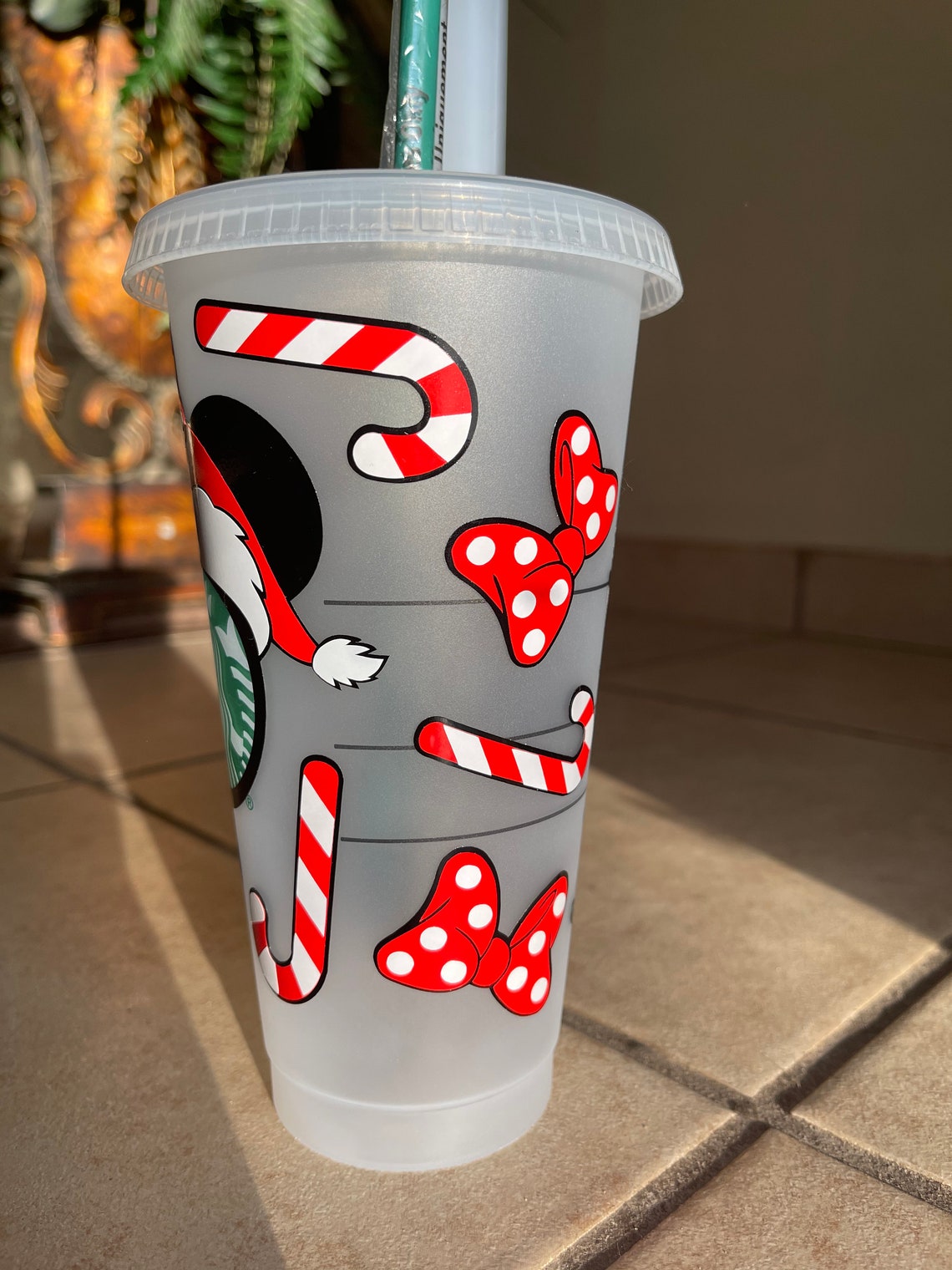 Minnie Mouse Christmas Starbucks Cold Cup - Etsy