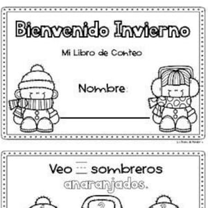 Libro En Espanol De Invierno Numeros Y Contando Para Niños Preescolar ...
