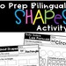 Bilingual Shape Worksheet Kindergarten Prep Activity for Toddlers ...