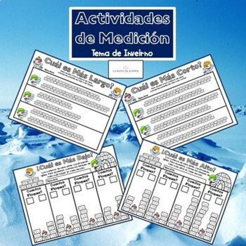 Actividades De Medición Measurement Pre K Worksheets Etsy En Espanol ...