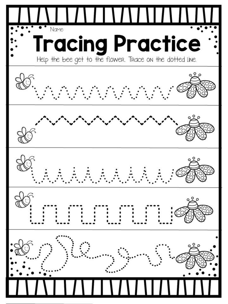 Bilingual Worksheet Spring Printable Pre K Activity Kindergarten Prep ...
