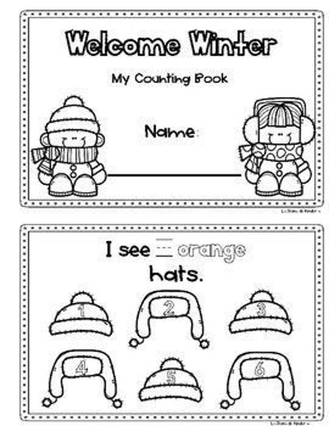 Winter Emergent Reader Winter Book for Pre K Kindergarten Book Learn ...