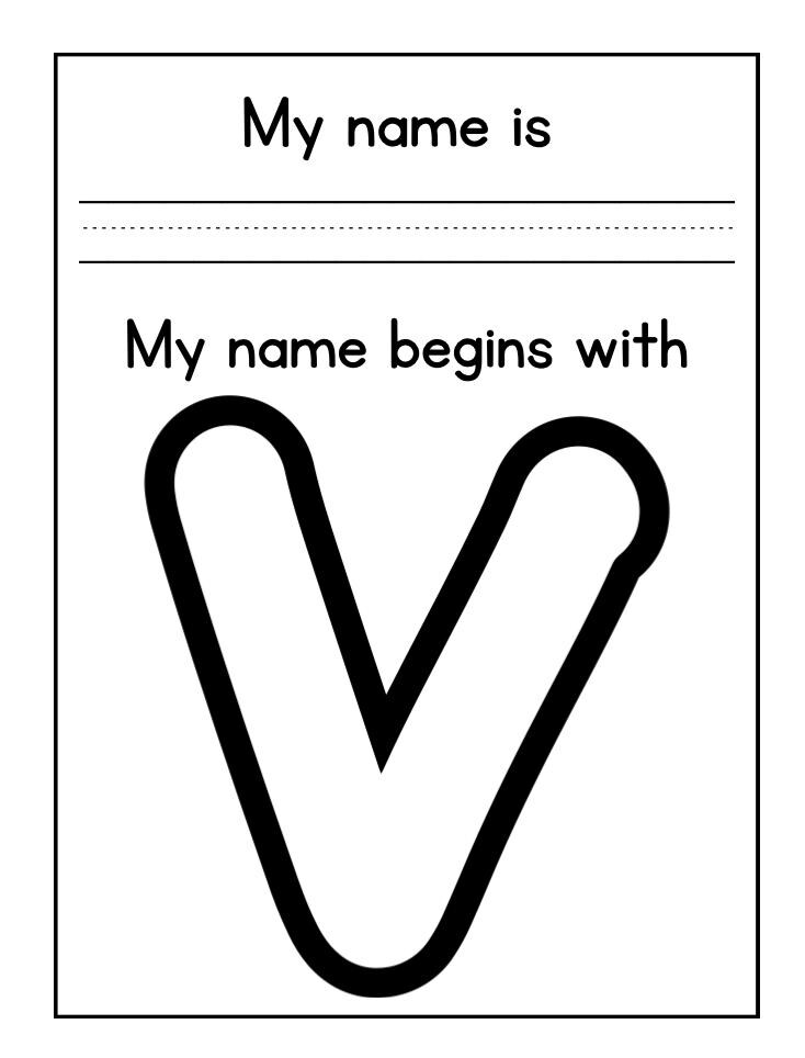 First Letter Name Worksheets for Kindergarten & Pre-k | Letter ...