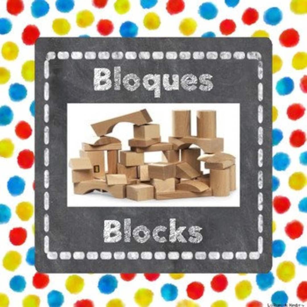 Bilingual Center Tags Pre K Center Label Learning Center Sign Centros ...