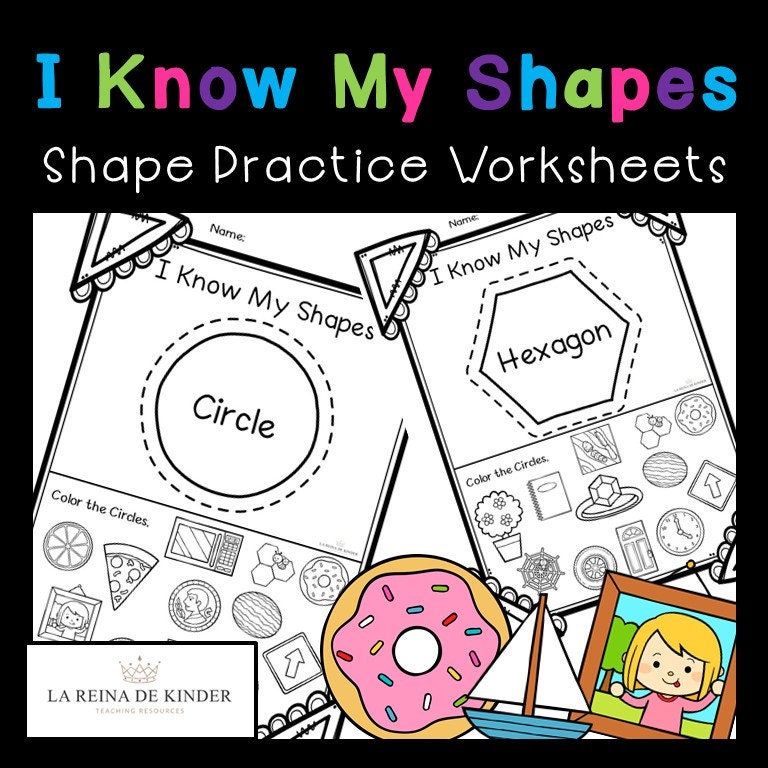Shape Worksheet Shape Activity for Toddlers Shape Preschool Learning ...
