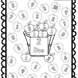 Identificación De Números Prescolar Manzanas Spanish Curriculum ...