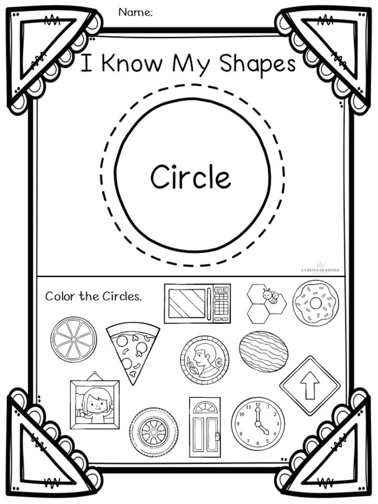 Shape Worksheet Shape Activity for Toddlers Shape Preschool Learning ...