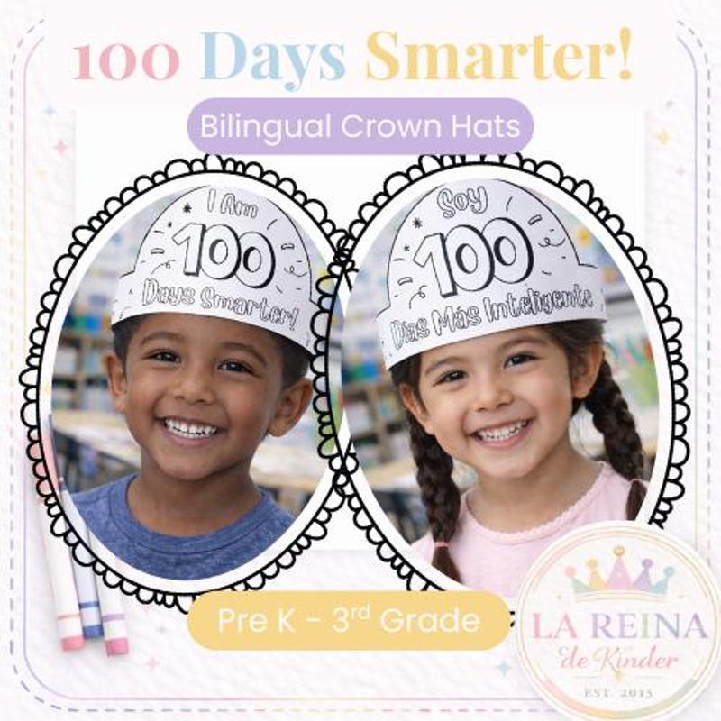 100th Day of School Hats - Etsy