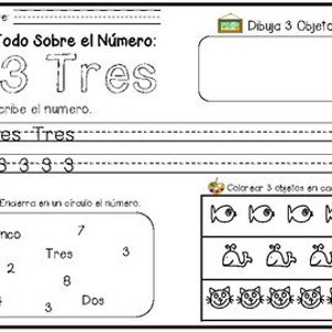 Actividad Preescolar Números 1-10 Kindergarten Prep Math Worksheets for ...