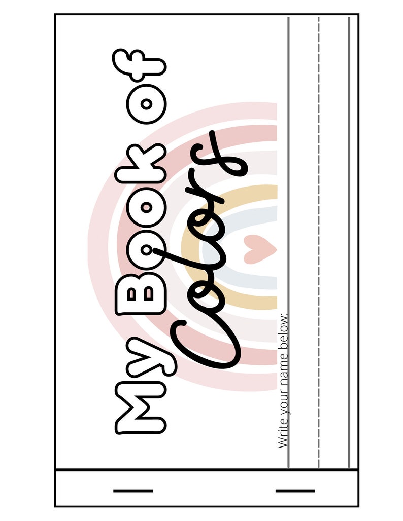 Emergent Reading Colors Book Tracing Letters Teaching Vocabulary Colors ...