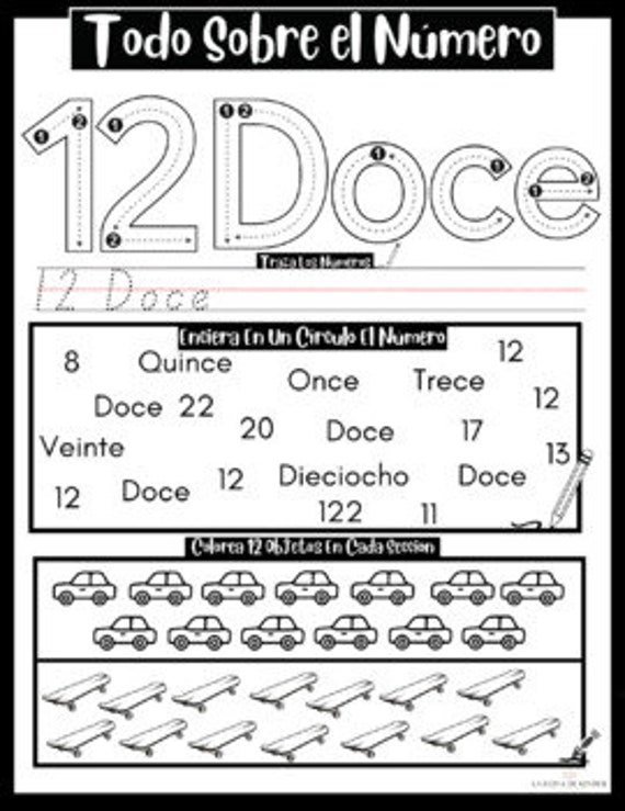 Hoja De Trabajo Preescolar Del Número 11 Cuaderno De Números Para