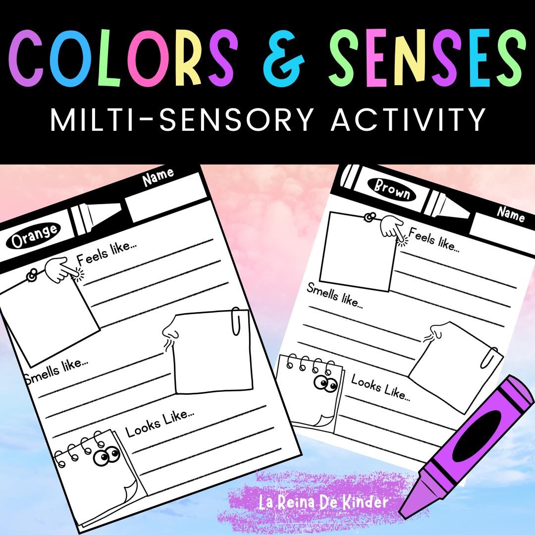 Exploring Colors and Senses: Multi-sensory Activity Pack - Etsy