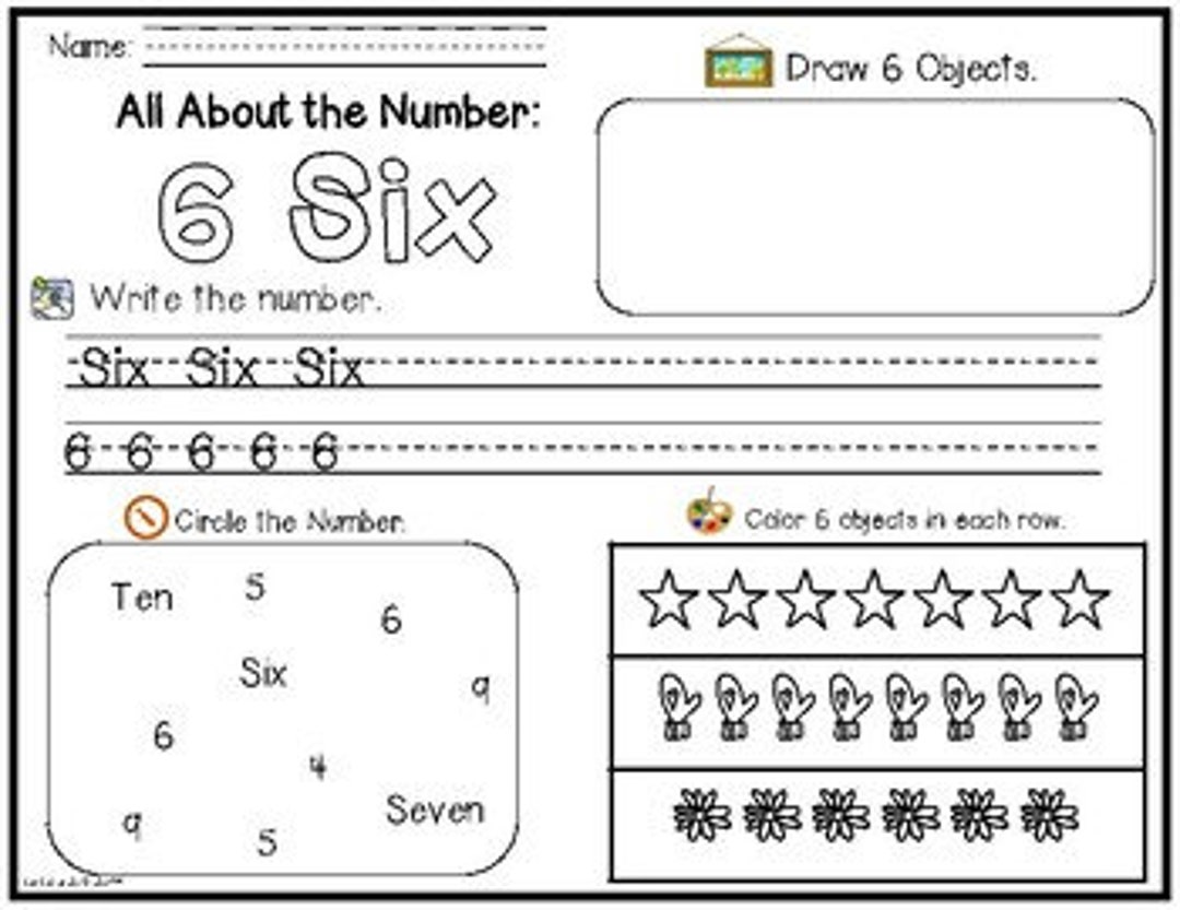 Number Exploration Handwriting Pre K Worksheets Number Practice Number ...