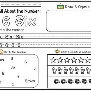Number Exploration Handwriting Pre K Worksheets Number Practice Number ...