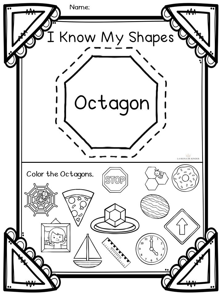 Shape Worksheet Shape Activity for Toddlers Shape Preschool Learning ...