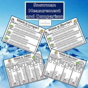 Measurement Pre K Worksheets Kindergarten Math Non Standard Measurement ...