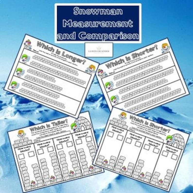 Measurement Pre K Worksheets Kindergarten Math Non Standard Measurement ...