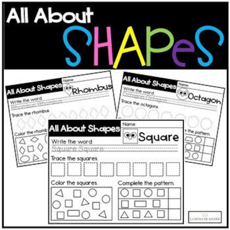 Shape Worksheet Pre K Shape Activity for Toddlers Shape Preschool ...