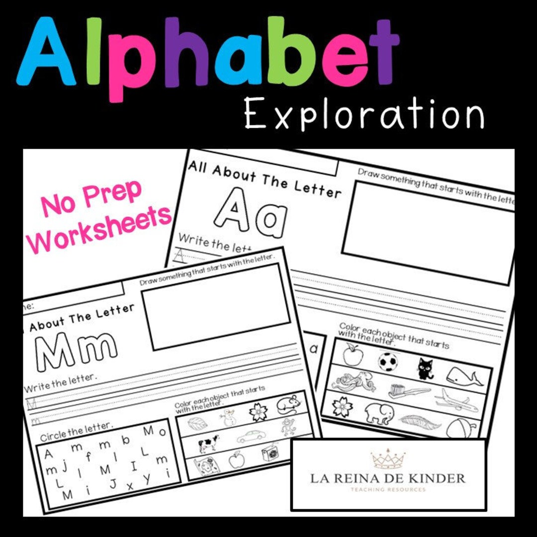 Letter Preschool Learning Activity Montessori Kindergarten Prep Toddler ...