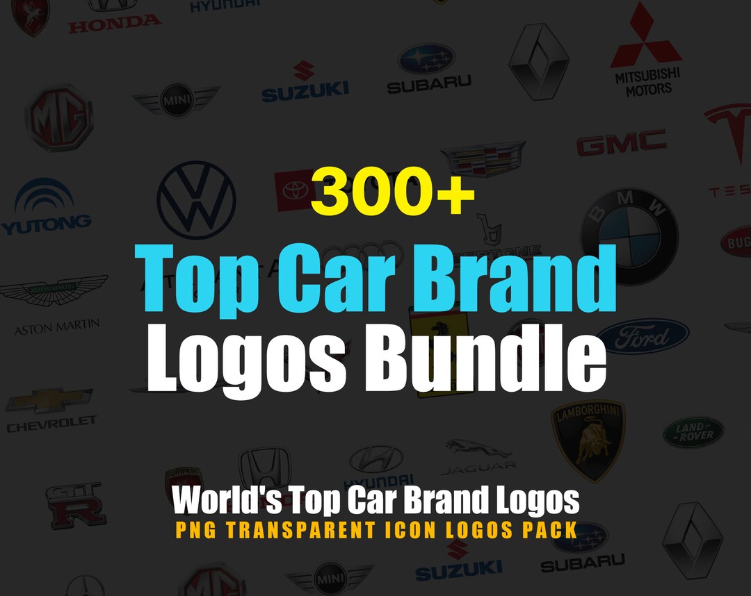 400+ World's Top Car Logos PNG Transparent File Digital Download - Etsy ...