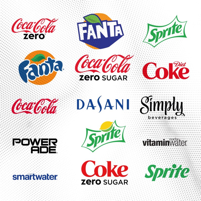 The Coca-cola Company Brand Logos Coca-cola Sprite Fanta Minute Maid ...