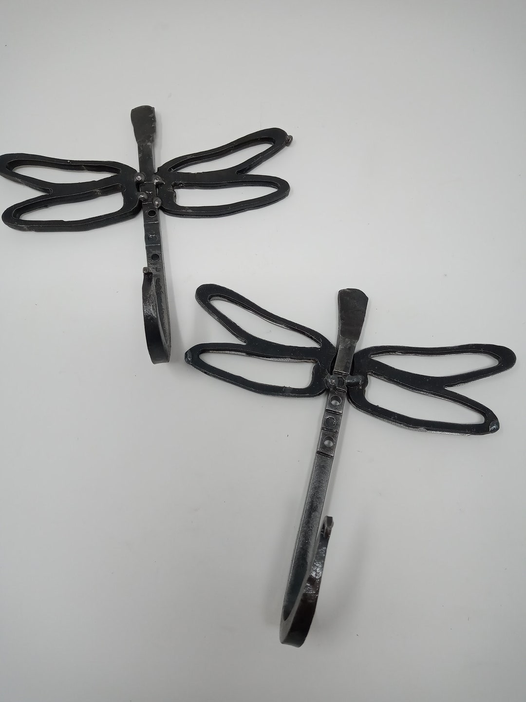 Hand-forged Dragonfly Wall Hook - Etsy