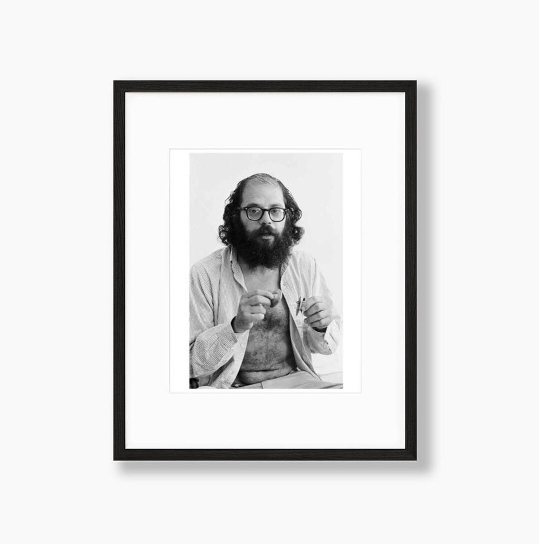 Ginsberg Chanting at His Apartment / 1965 Photo by Larry Keenan, Black ...