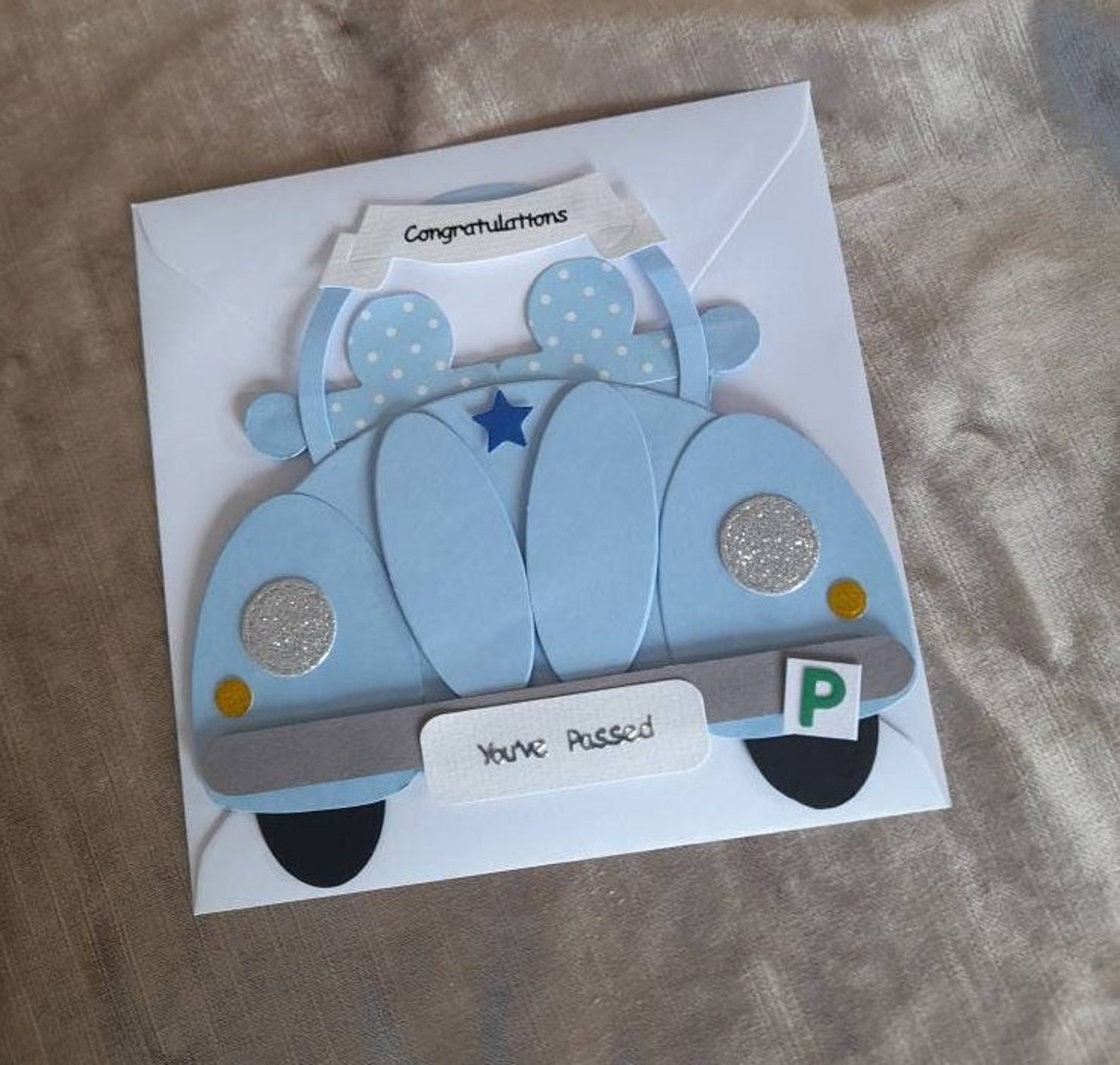 Passed Driving Test Card for Him for Her 3D Car Shaped - Etsy