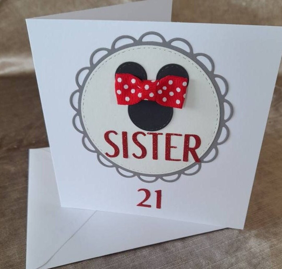 Mouse Birthday Card, Mouse Theme Card, for Her, Made to Order ...