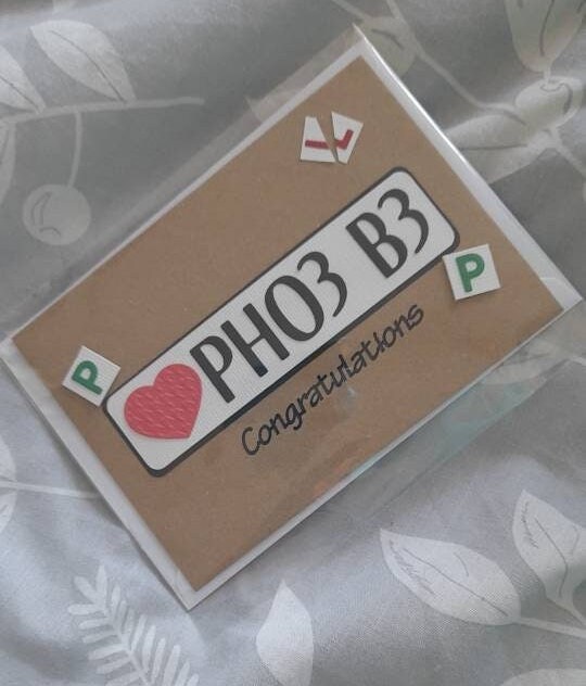 Passed Driving Test Card for Him for Her Personalised Car - Etsy