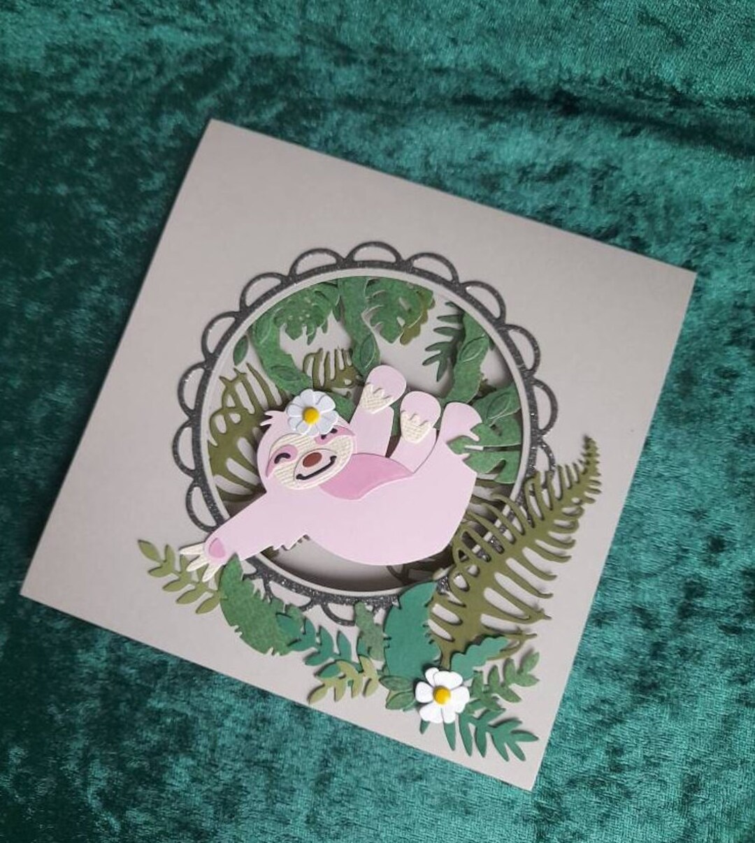 Sloth Birthday Card for Her for Him Cute Birthday Card 3d - Etsy