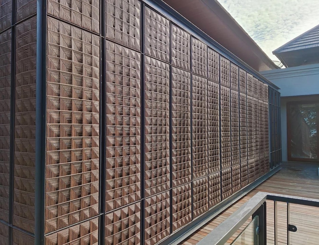 Custom Rattan Panel Wall Ceiling Interior Architecture Villa Resort - Etsy